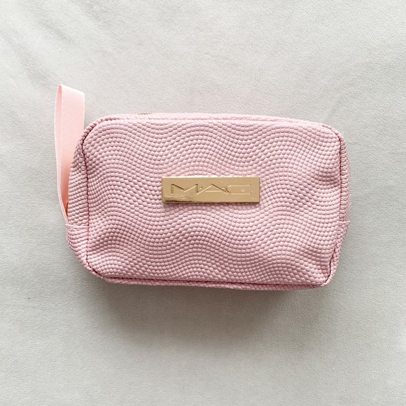 MAC Cosmetics | Bags | Mac Light Pink Embossed Zippered Pouch | Poshmark
